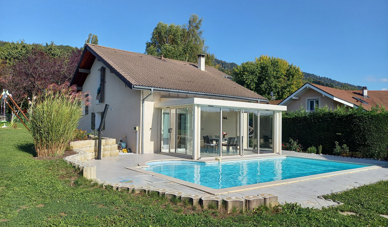 Véranda pièce de vie à Lucinges (74) - Rénoval Véranda